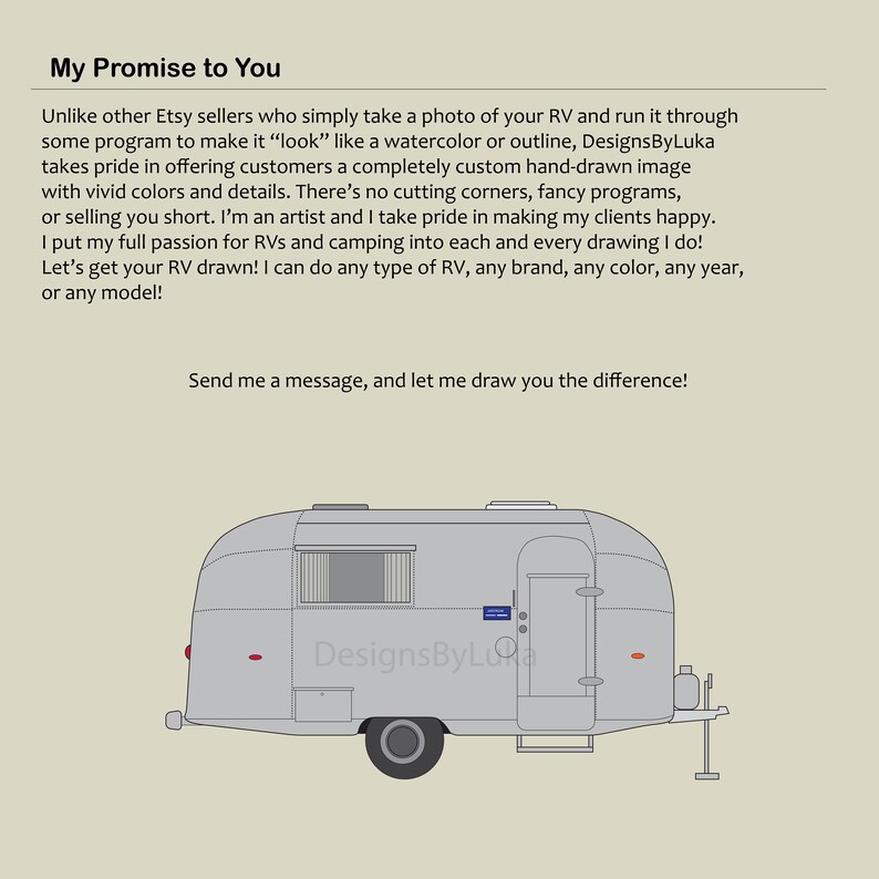 RV Drawing, Class A, Class A Motorhome, Class A Camper, Camper ...