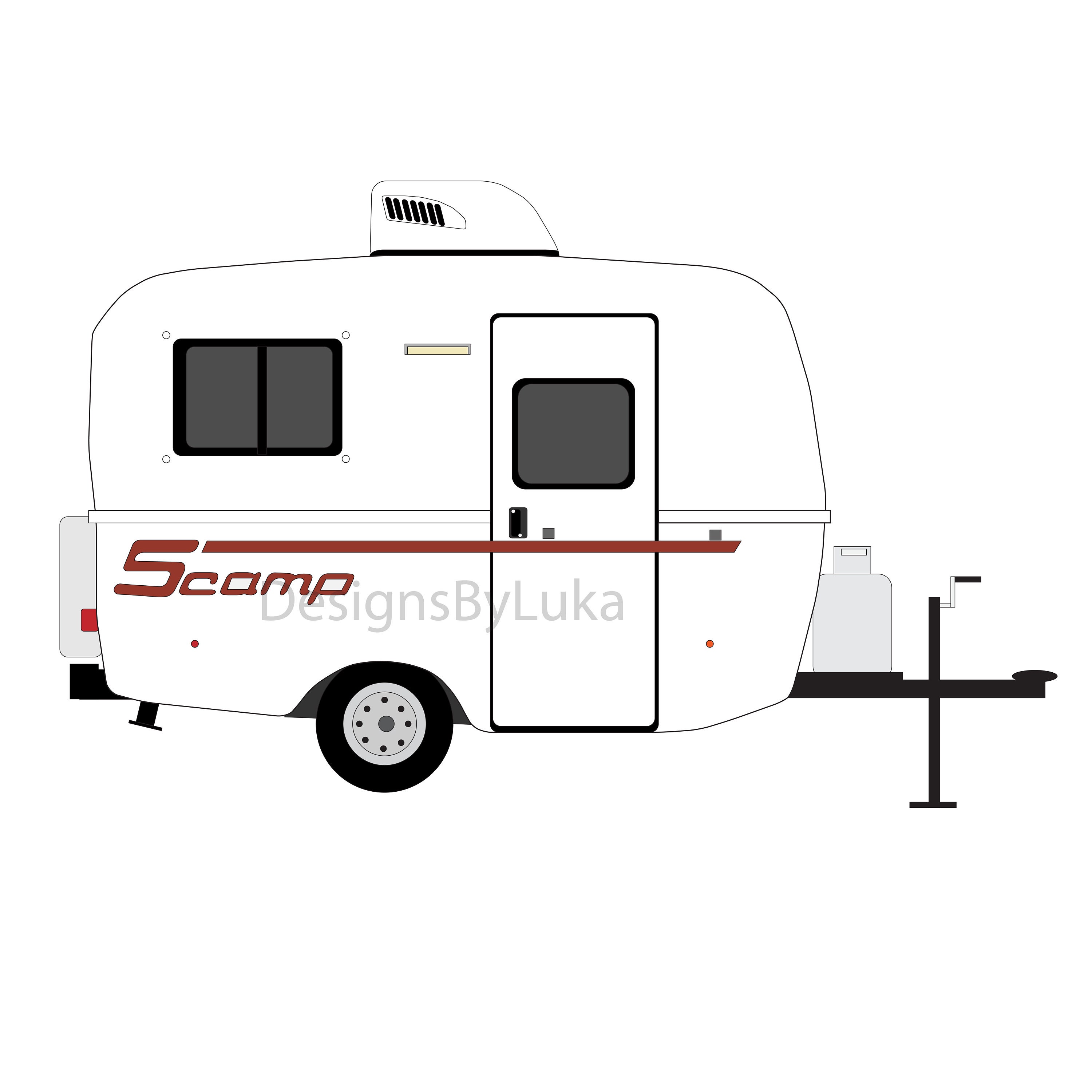 Scamp Camper, Tiny Camper, Teardrop Trailer, Travel Trailer, RV, Camper ...