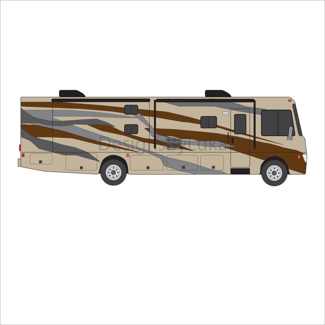 RV Drawing, Class A, Class A, Class A Motorhome, Class A Camper, Camper ...