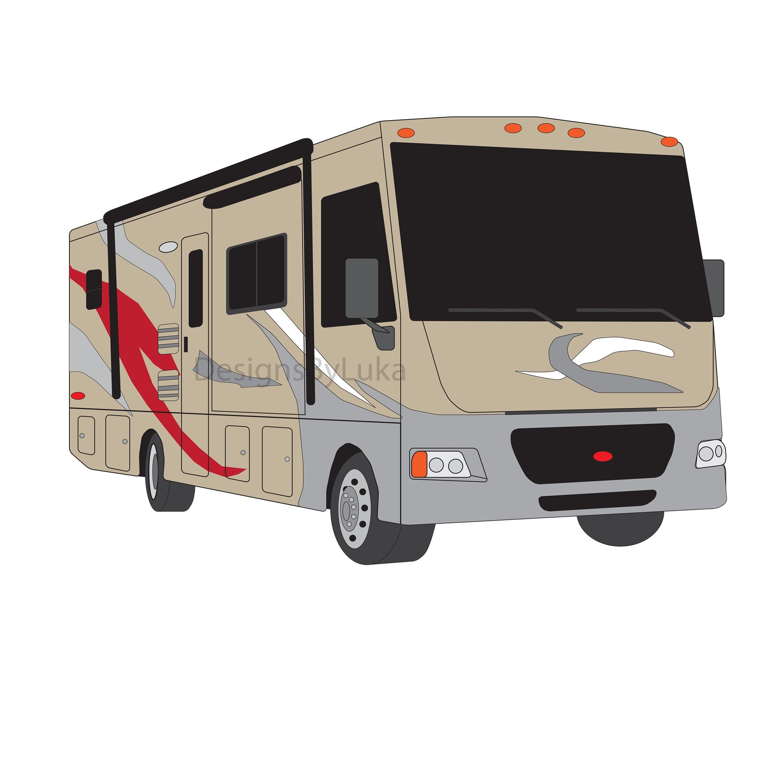 RV Drawing, Class A, Winnebago, Winnebago Motorhome, Class A Motorhome ...