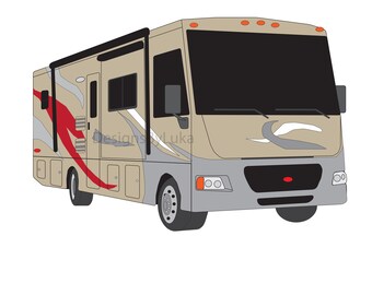 RV Trailer Hauler Camper Motor-home Large Decals/graphics - Etsy