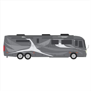RV Drawing, Class A, Class A Motorhome, Class A Camper, Camper ...