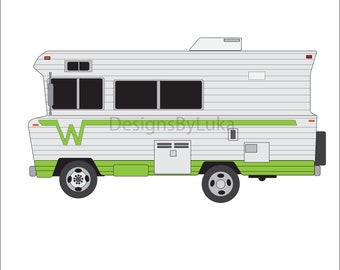 Motorhome Drawing - Etsy