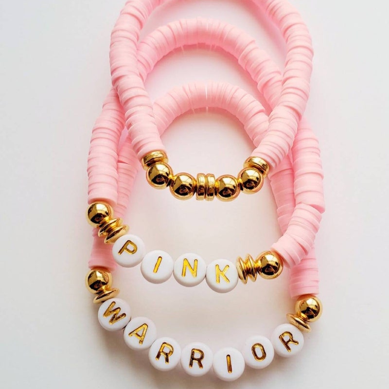 Breast Cancer Bracelet - Etsy