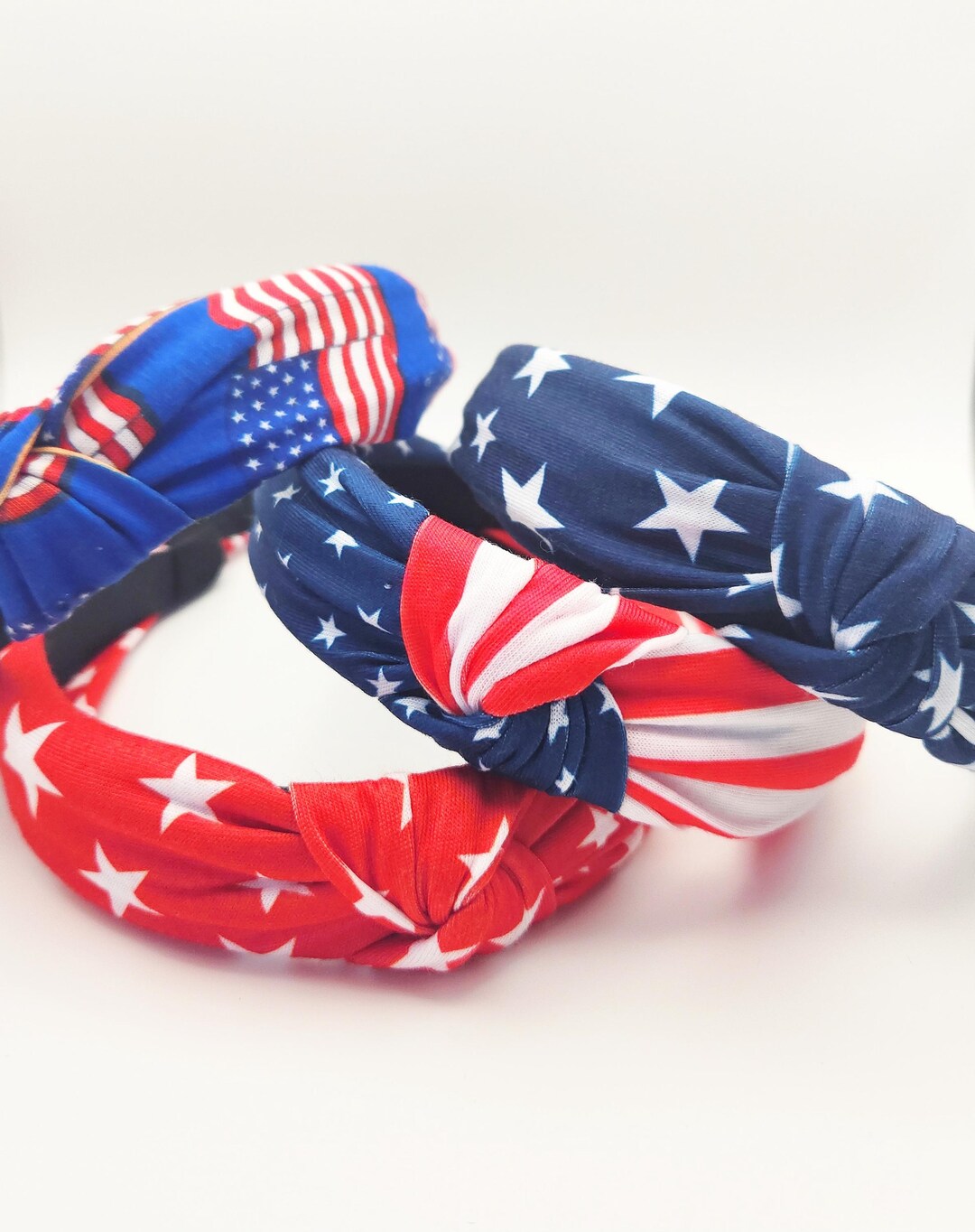 American Flag Headbands, Patriotic Headbands, July 4th Headbands - Etsy