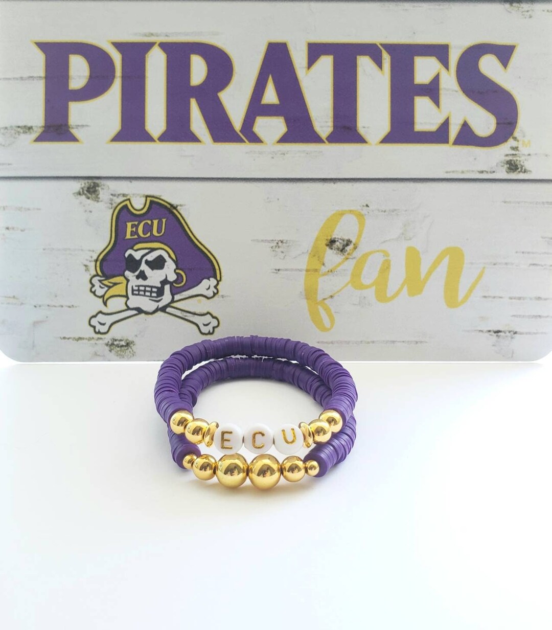 ECU Bracelet| East Carolina University Bracelet| ECU Pirates| School ...