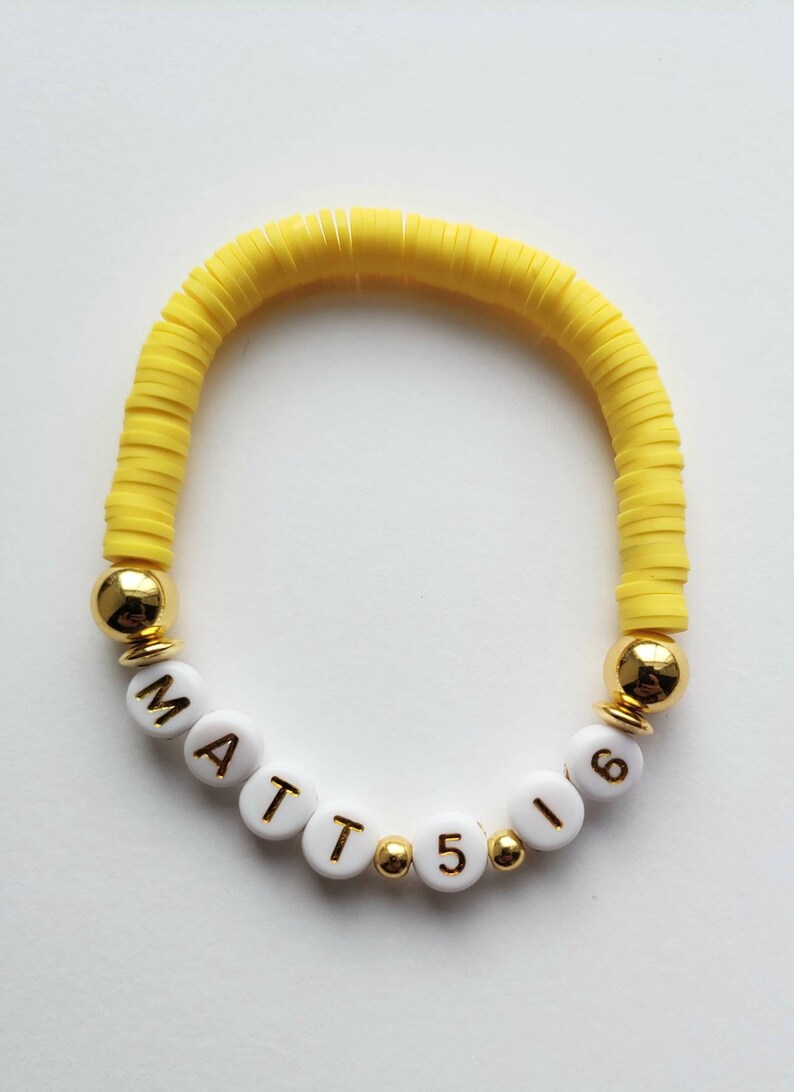 Bible Verse Beaded Bracelets Word Bracelets Faith Bracelets - Etsy