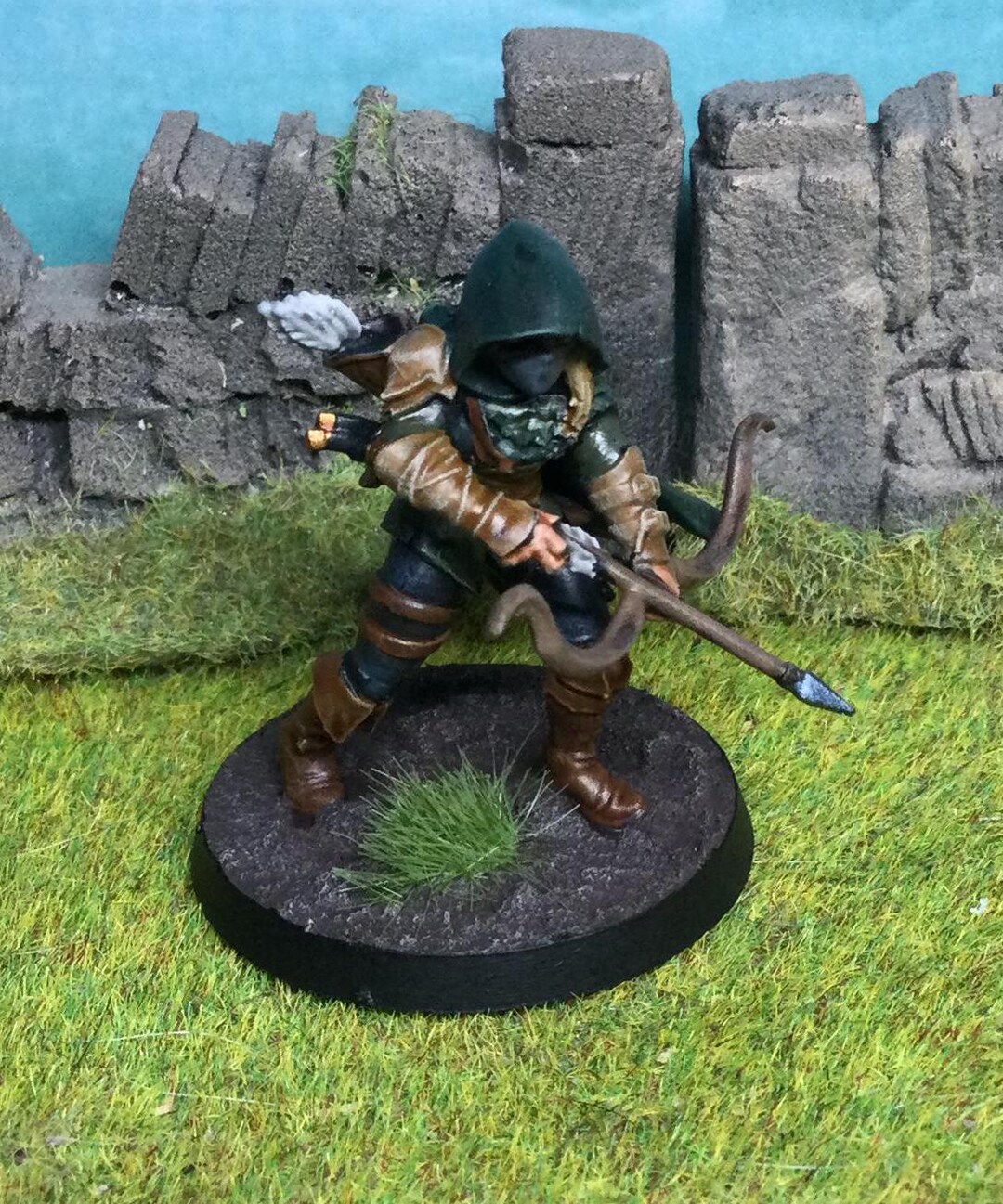 Painted Female Wood Elf Ranger Miniature - Etsy