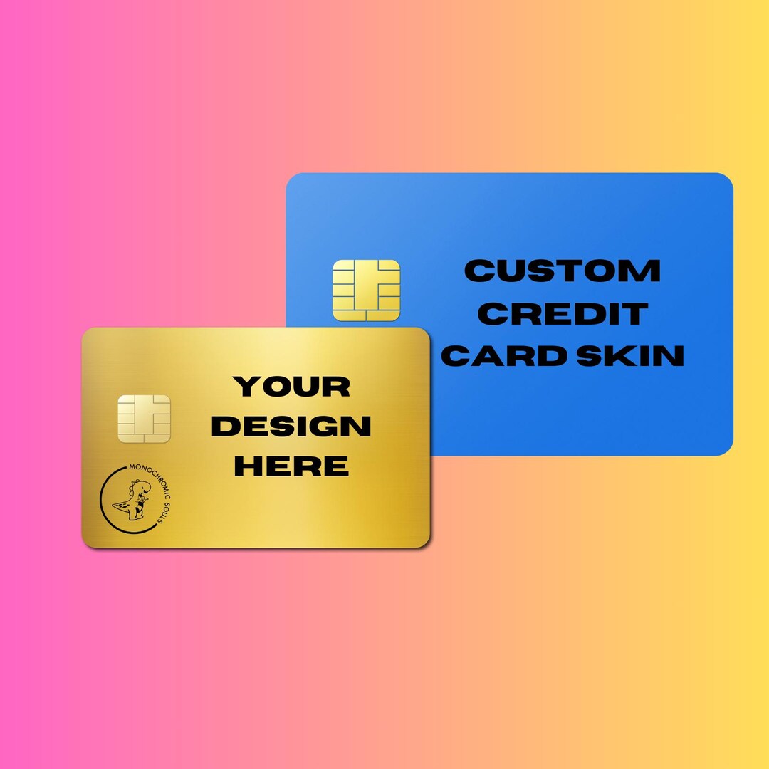 Custom Credit Card Skin Personalized Glossy Card Sticker Debit Card ...