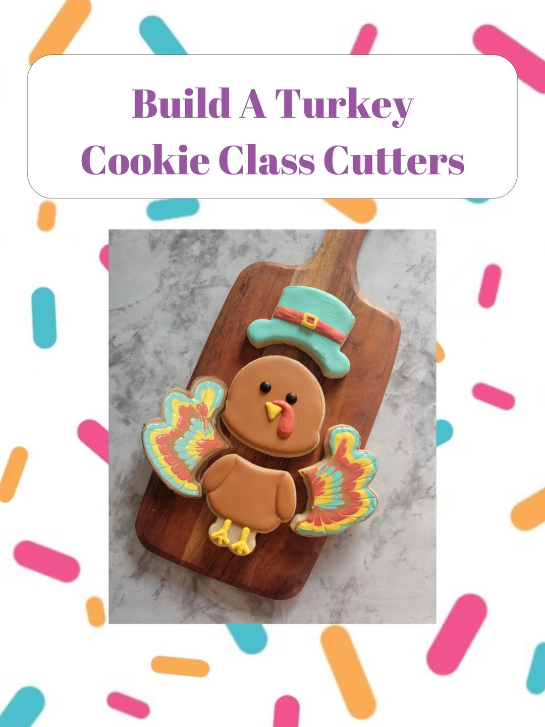 Build a Turkey Cookie Class Cutters - Set of Cutters - PHYSICAL CUTTERS ...