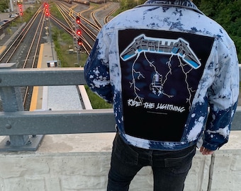 Metal Band Denim Jacket - Etsy