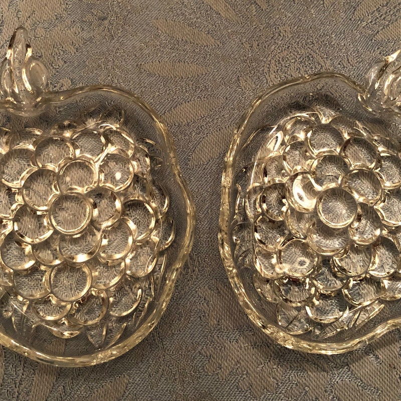 Glass Grape Cluster Dish - Etsy