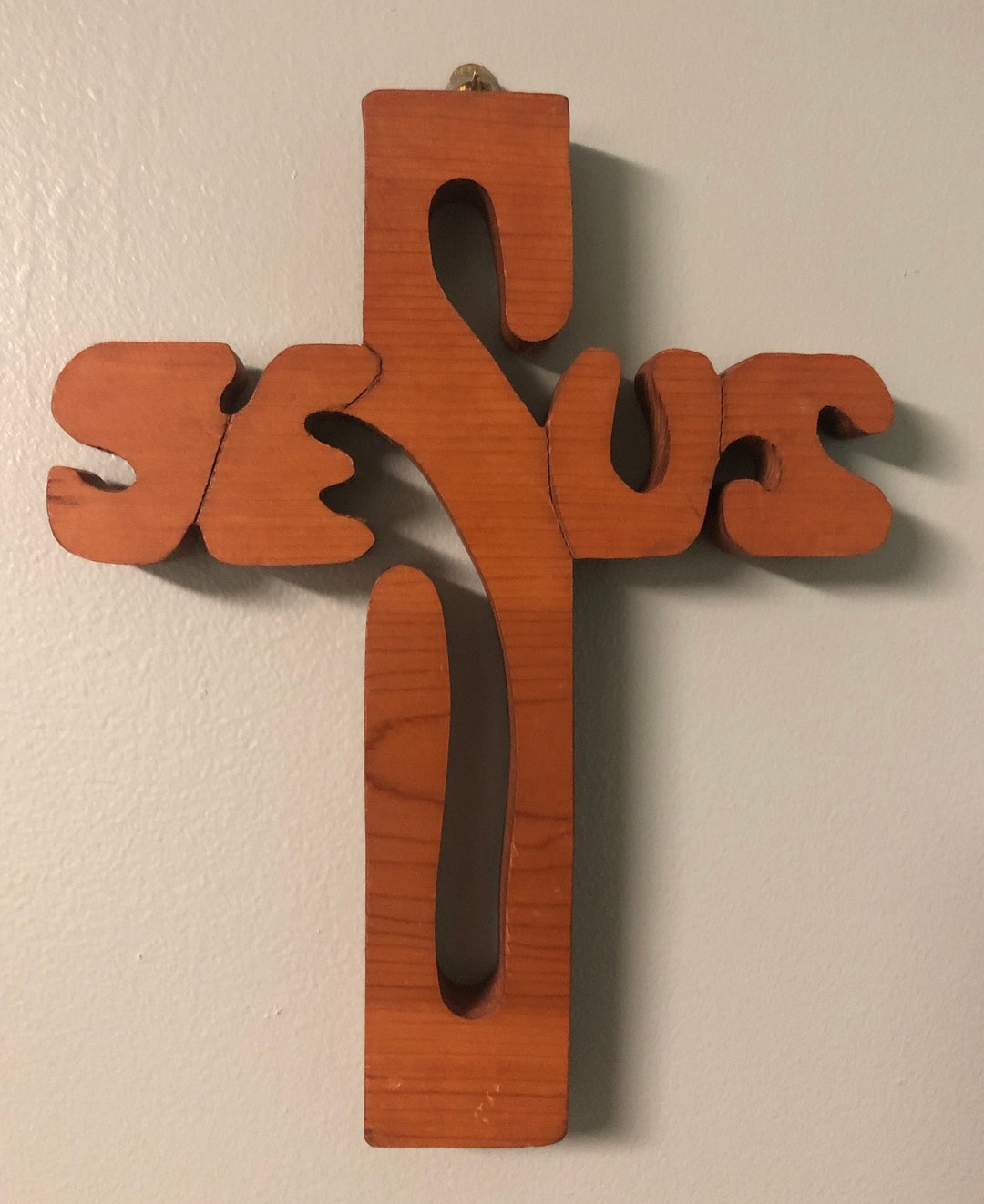 Hand Carved Wooden Jesus Cross Jesus Crucifix - Etsy