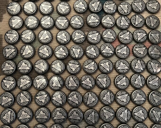 100 Old Style Coors Light Used Beer Bottle Caps for Crafting Bottle ...