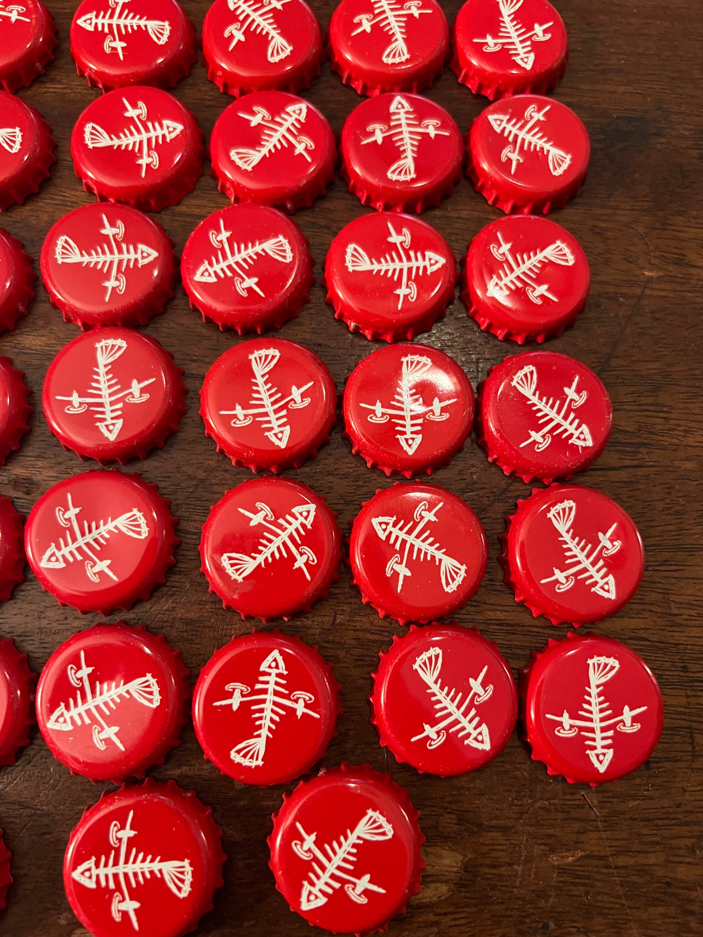 59 Flying Fish Craft Beer Red Beer Bottle Caps for Crafting Beer Caps ...