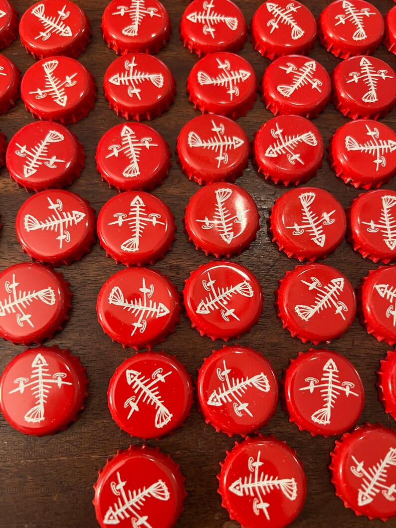 59 Flying Fish Craft Beer Red Beer Bottle Caps for Crafting Beer Caps ...