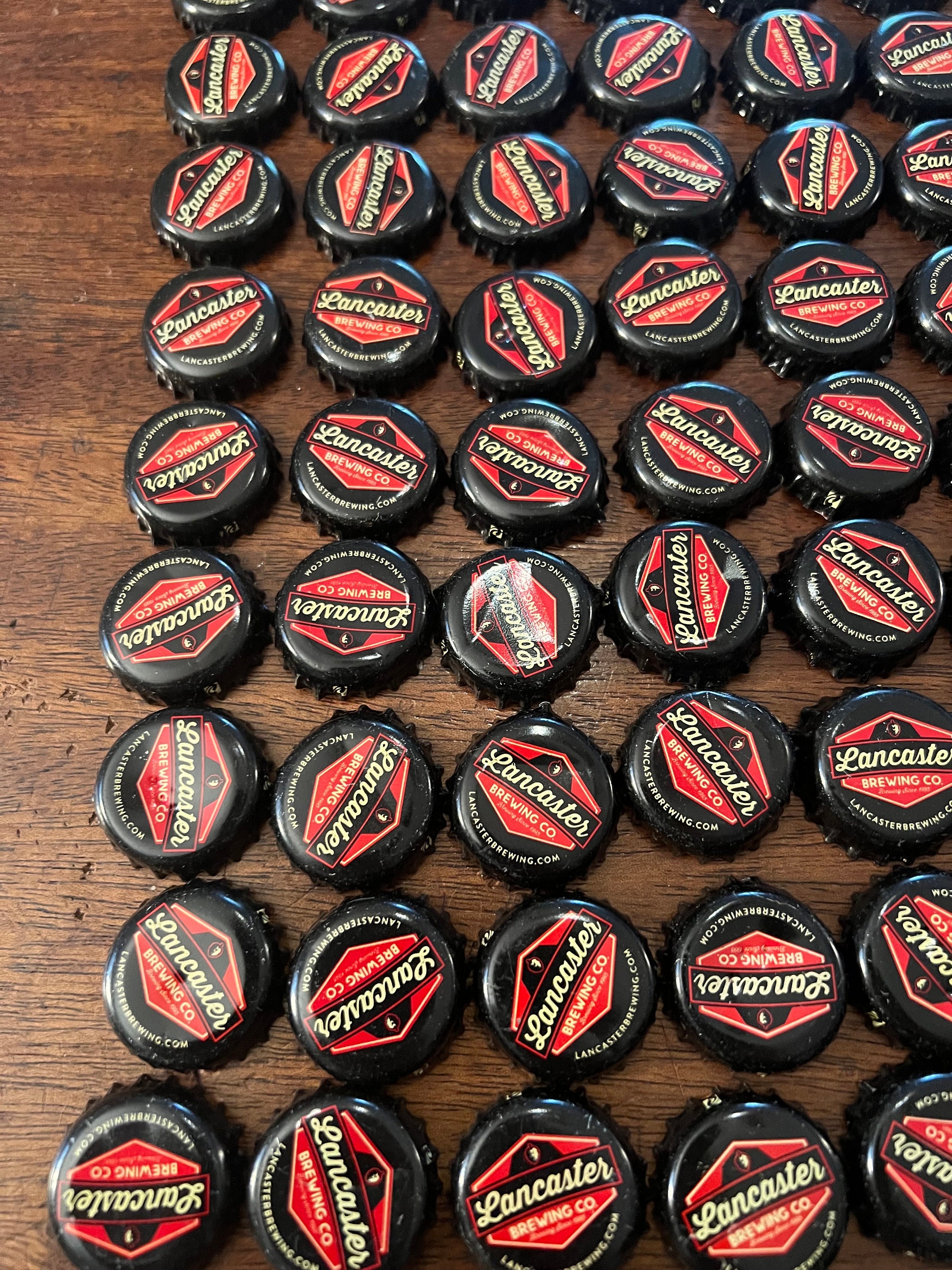 88 Lancaster Brewing Co Beer Bottle Caps Black and Red Bottle Caps ...