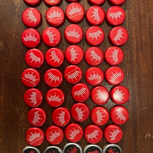 45 Budweiser Beer Bottle Caps for Crafting - Etsy