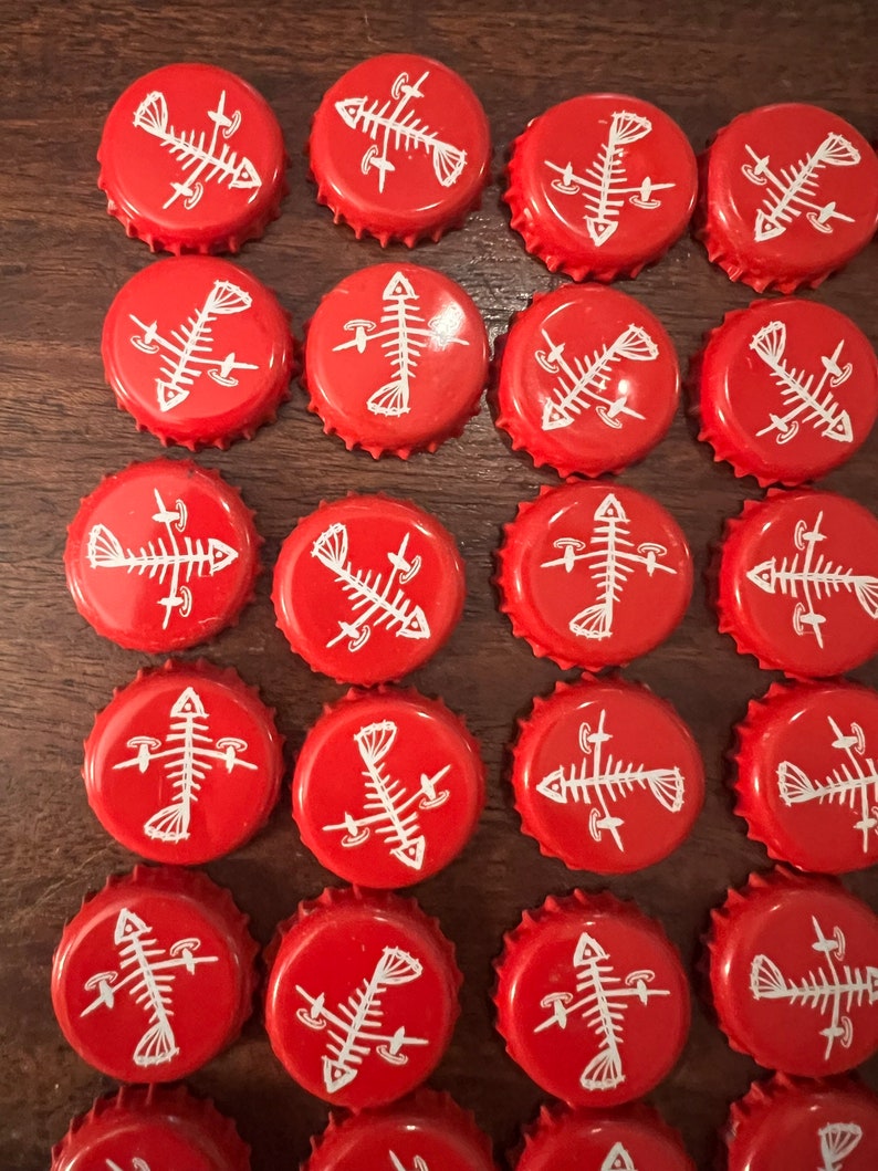 59 Flying Fish Craft Beer Red Beer Bottle Caps for Crafting Beer Caps ...