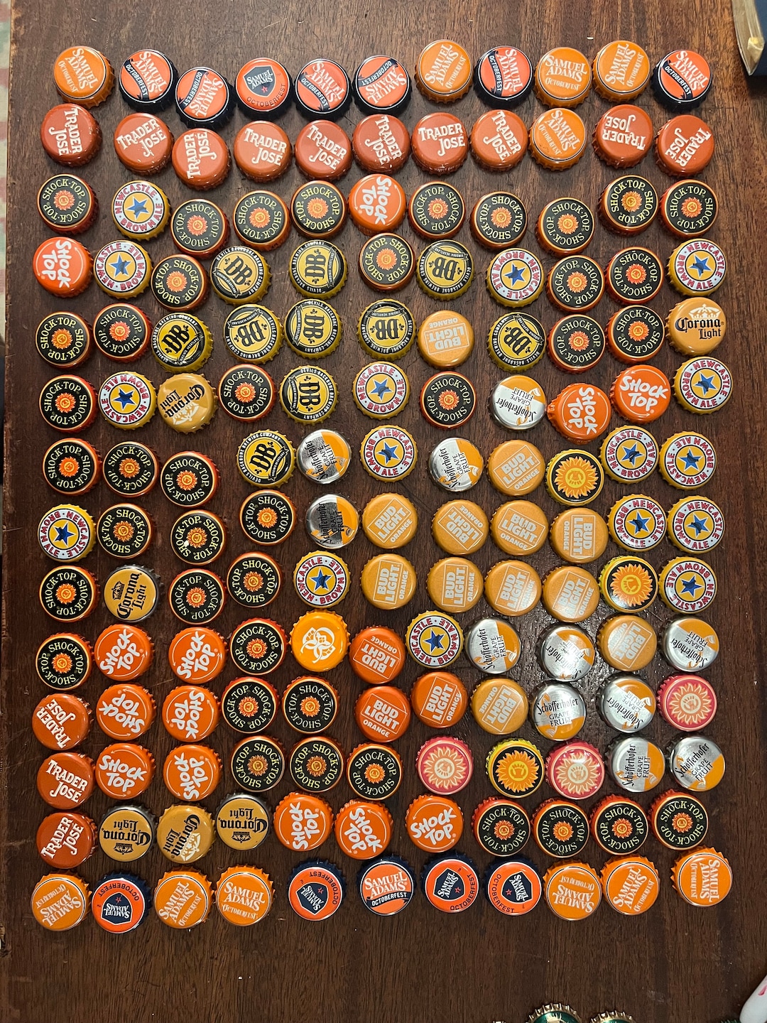 154 Shades of Yellow and Orange Beer Bottle Caps for Crafting Beer Caps ...