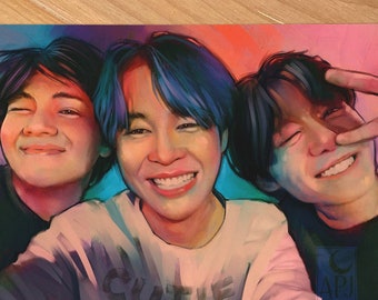 BTS Fanart Haegeum 5x7 Mini Art Print - Etsy