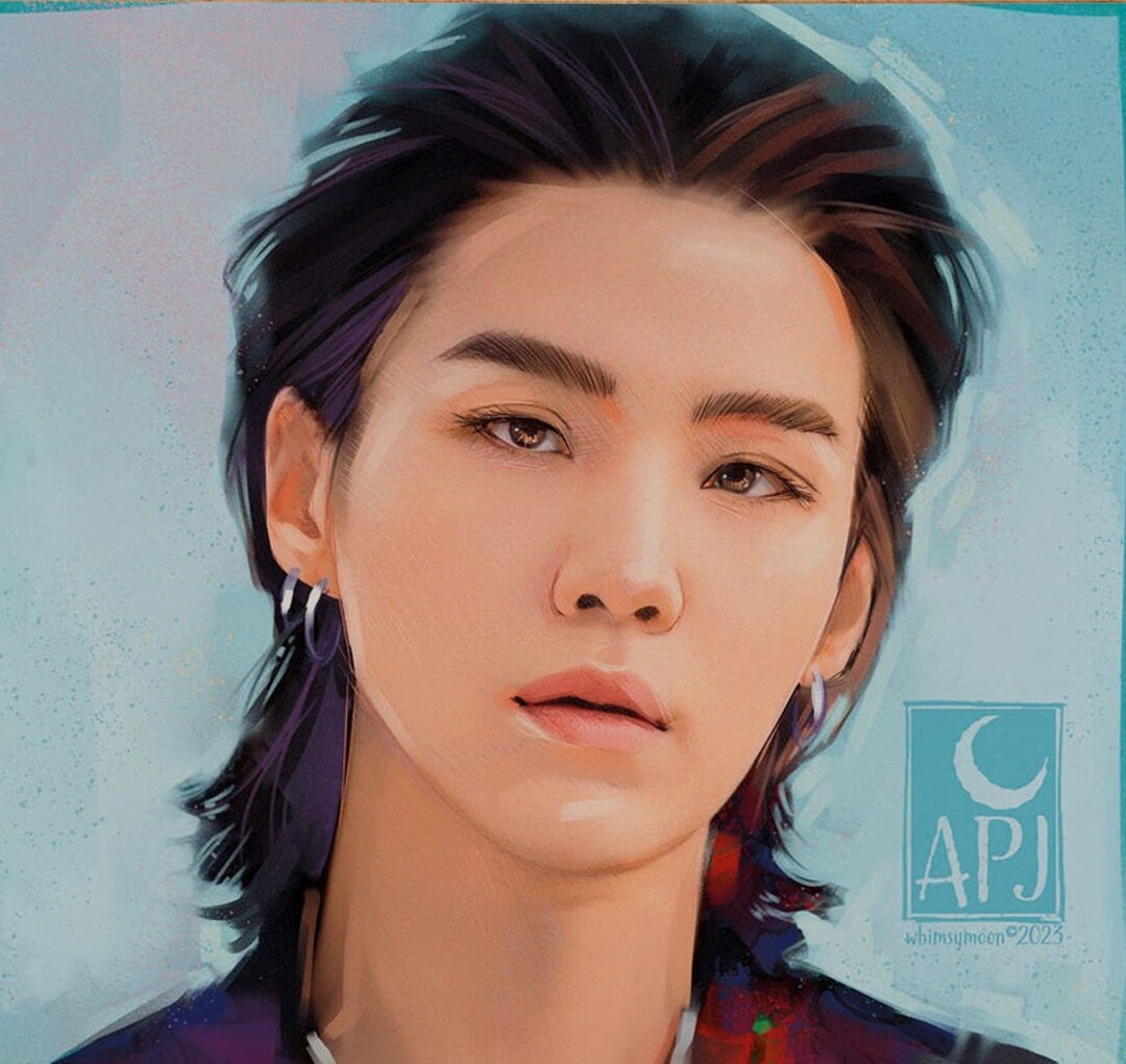 BTS Fanart Haegeum 5x7 Mini Art Print - Etsy