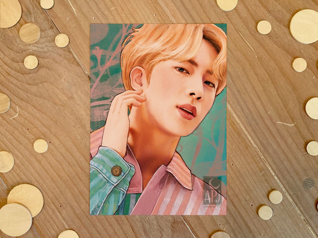 BTS Fanart - Just Jin 5x7" Mini Art Print - Etsy