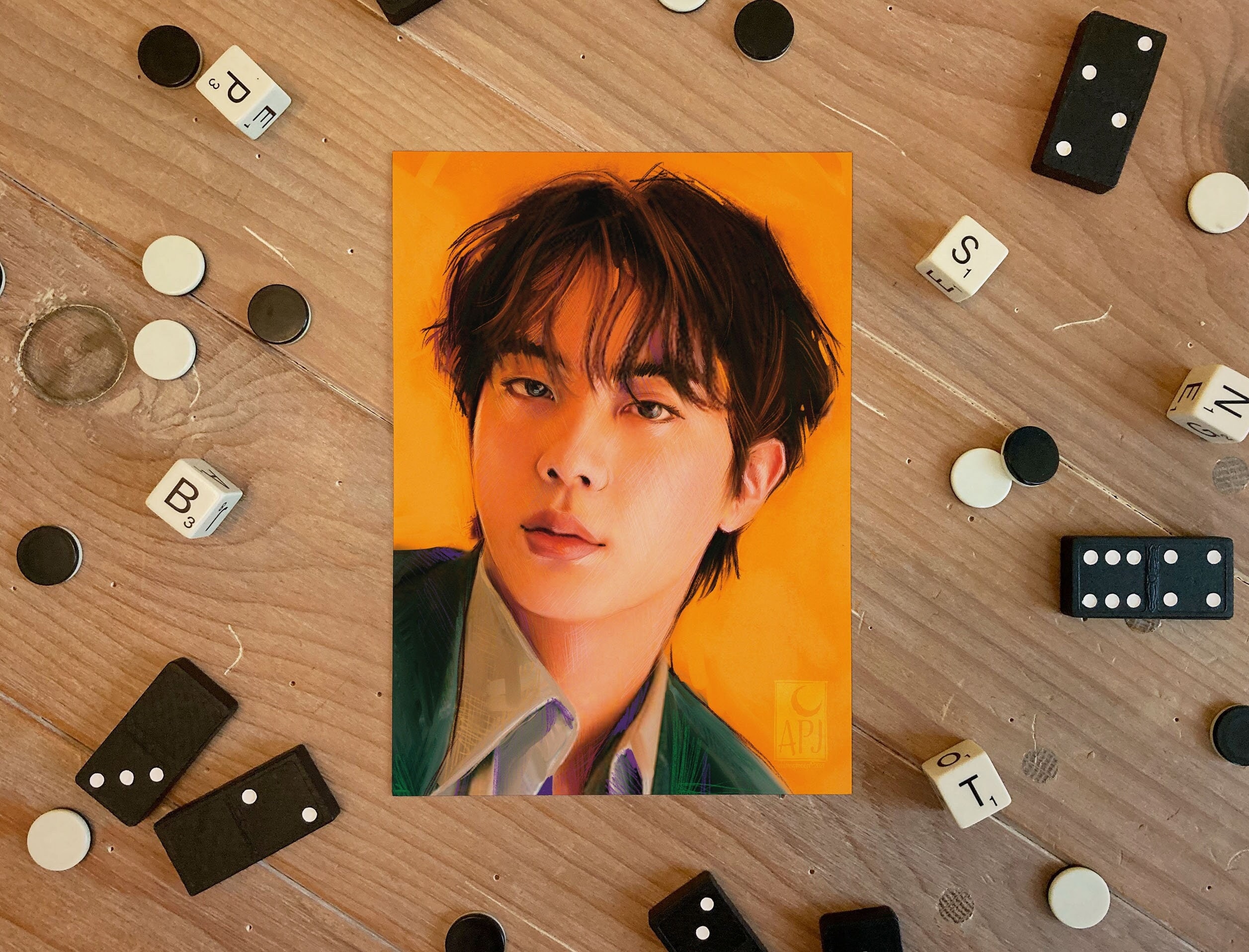 BTS Butter Fanart Melt Your Heart Jin 5x7 Mini Art - Etsy