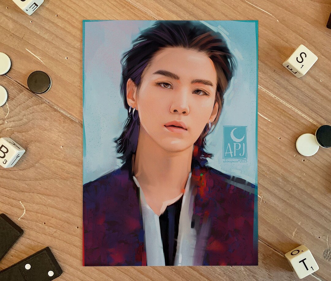 BTS Fanart - Haegeum 5x7" Mini Art Print - Etsy