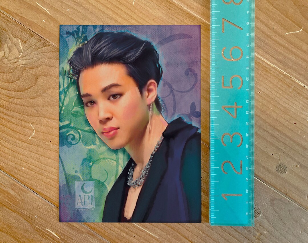 BTS Fanart - Jimin 5x7" Mini Art Print - Etsy