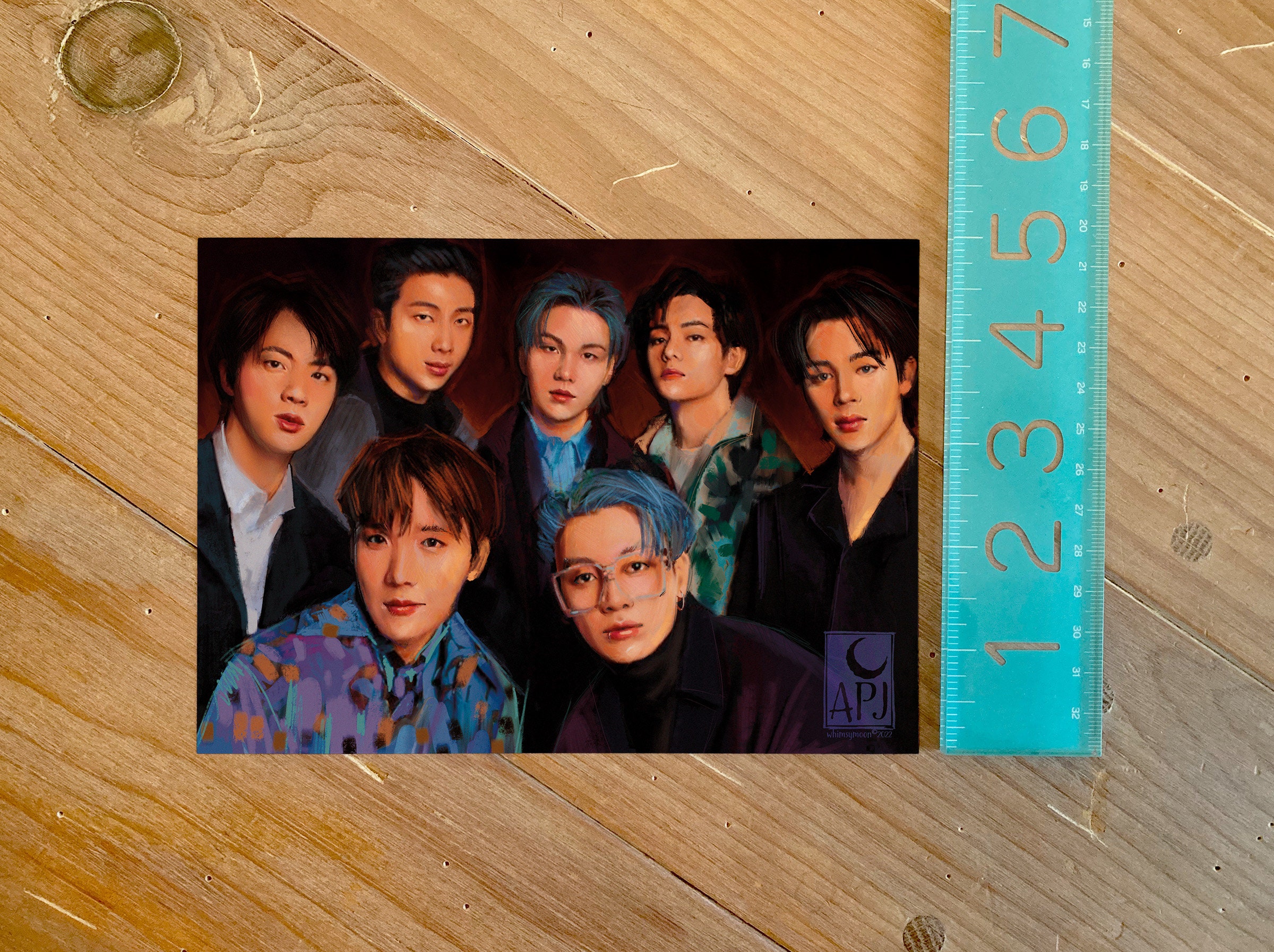 BTS Fanart - Bangtan! 5x7" Mini Art Print - Etsy