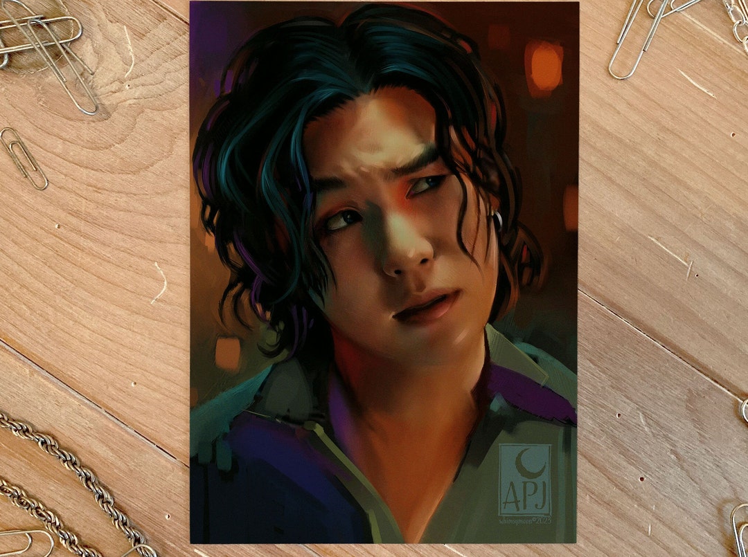 BTS Fanart - Agust D 5x7" Mini Art Print - Etsy