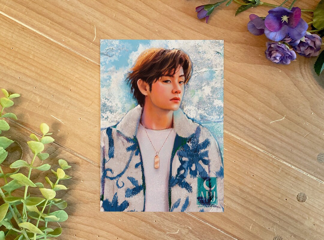 BTS Fanart - Winter Tae 5x7" Mini Art Print - Etsy