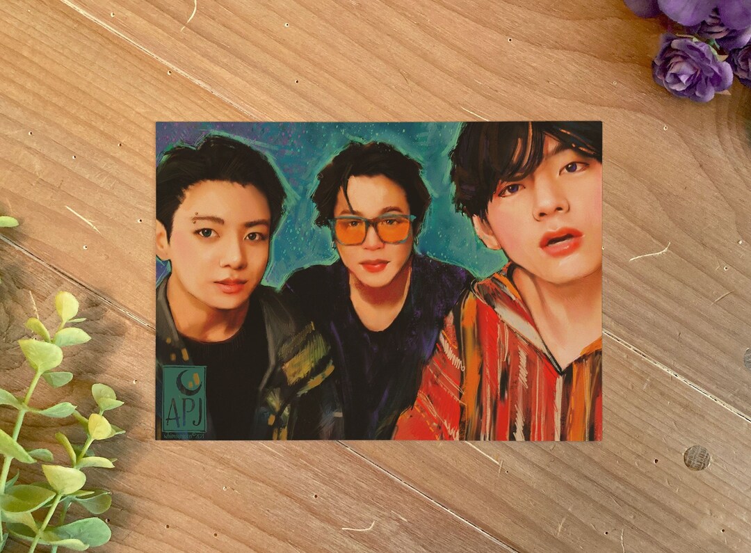 BTS Fanart - Maknae Line 5x7" Mini Art Print - Etsy