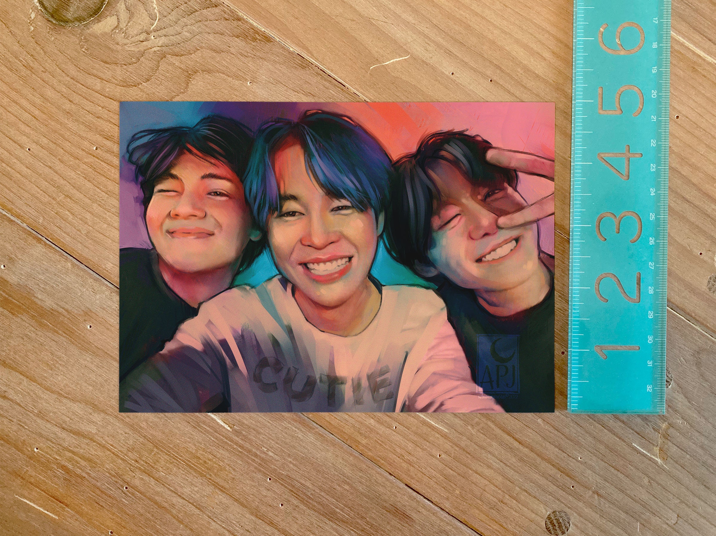 BTS Fanart - Bright Maknae - 5x7" Mini Art Print - Etsy