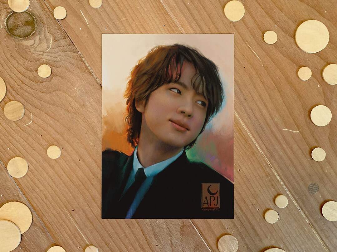 BTS Fanart - Astronaut Jin 5x7" Mini Art Print - Etsy