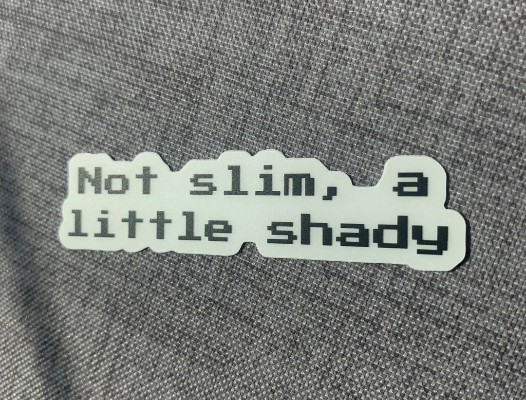A Little Shady Transparent Sticker - Etsy