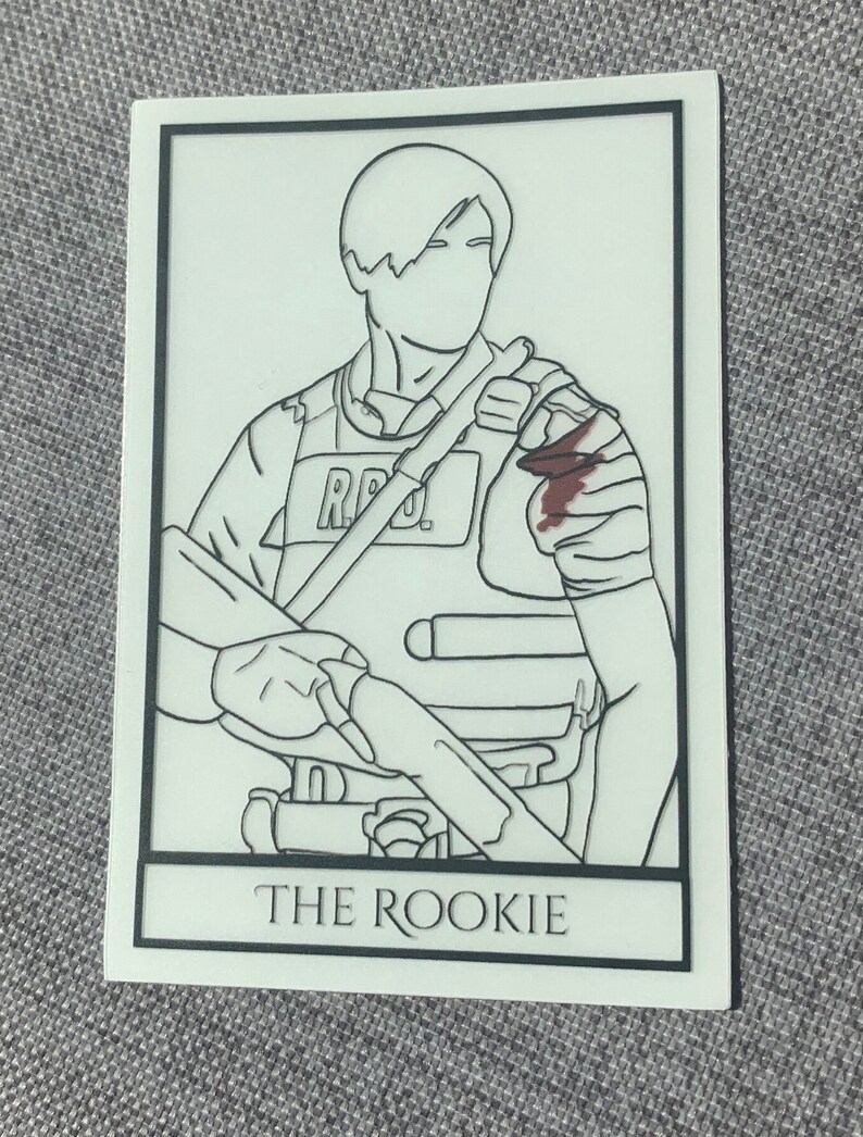 Leon the Rookie Transparent Sticker - Etsy