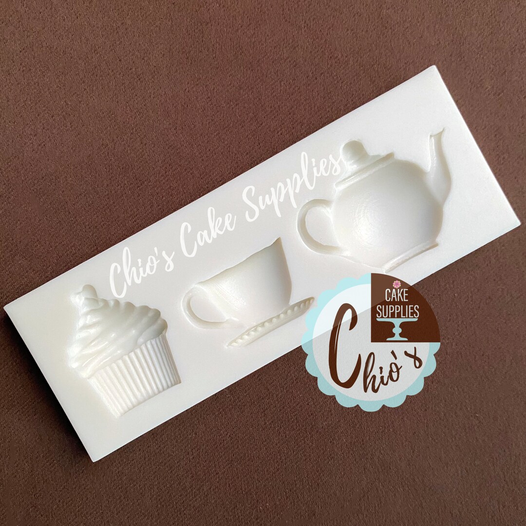 Tea Party Themed / Teapot Silicone Mold, 3 Cavities. - Etsy