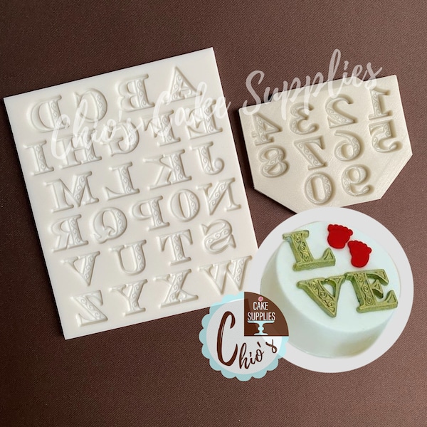 Silicone Letters, Numbers Mold - Etsy