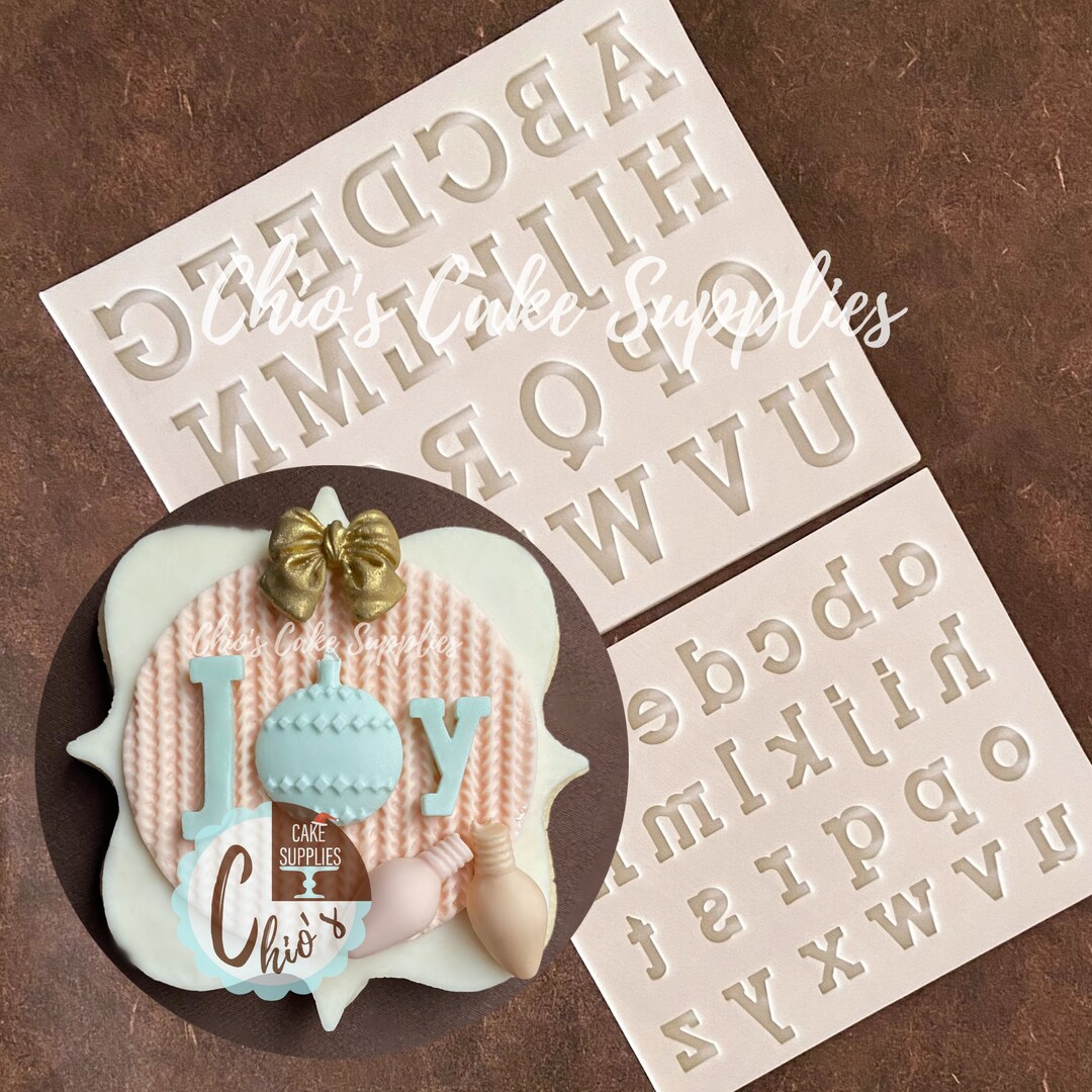 Alphabet Letters Silicone Molds. Design No. 005 - Etsy