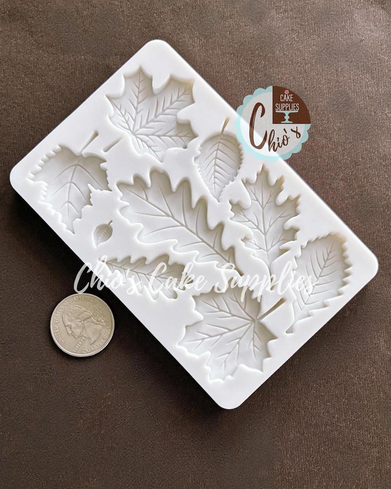 Fall Leaves Silicone Mold: Maple, Oak, Birch - Cake & Candy Decor - Etsy