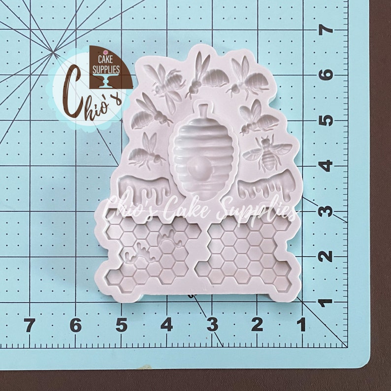 Bee Themed / Honeycomb, Bees, Honey Silicone Mold. 12 Different ...