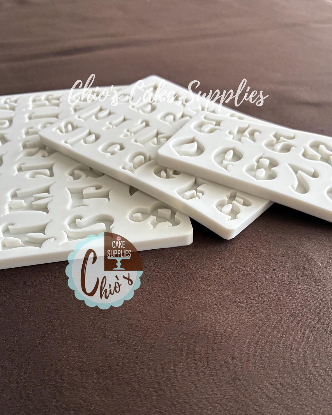 Alphabet Letters & Numbers Silicone Molds. Uppercase and Lowercase ...