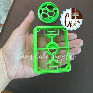 Soccer Themed Cookie Cutter 2 Pieces Set - Etsy