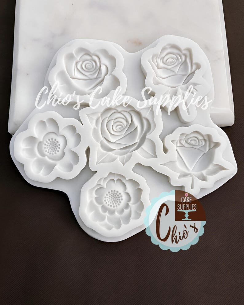 Roses, Flowers Silicone Mold, 6 Cavities - Etsy