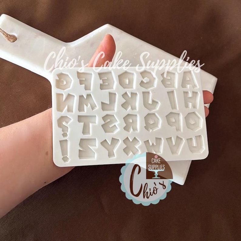 Uppercase Alphabet Letters / Numbers Silicone Molds. Font #029 - Etsy
