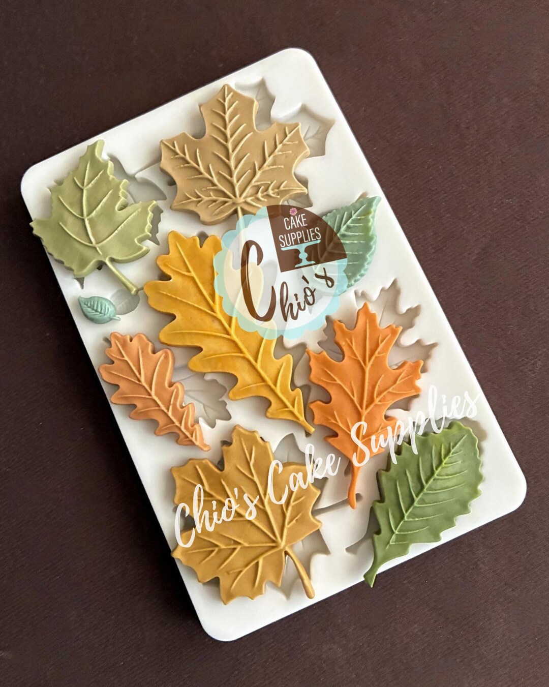 Fall Leaves Silicone Mold: Maple, Oak, Birch - Cake & Candy Decor - Etsy