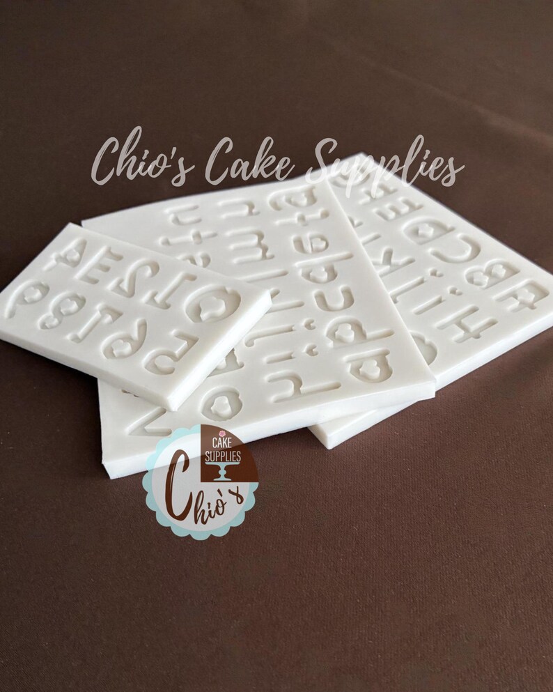 Heart Alphabet Letters (uppercase & Lowercase) and Numbers Silicone ...
