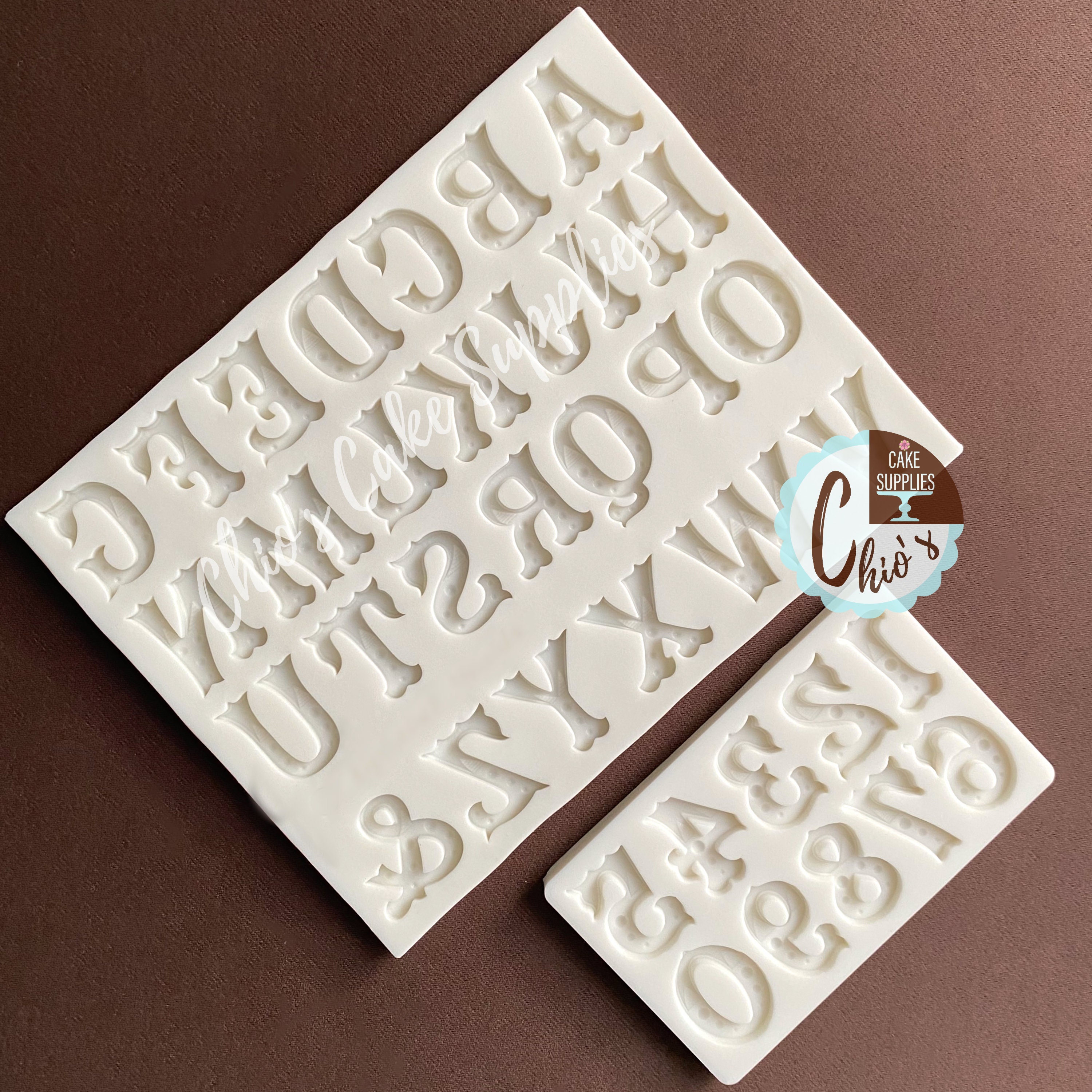 Alphabet Uppercase Letters & Numbers Silicone Molds, Font #016 - Etsy